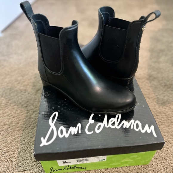 Sam Edelman | Shoes | Sam Edelman Tinsley Rain Boot Matte Black | Poshmark